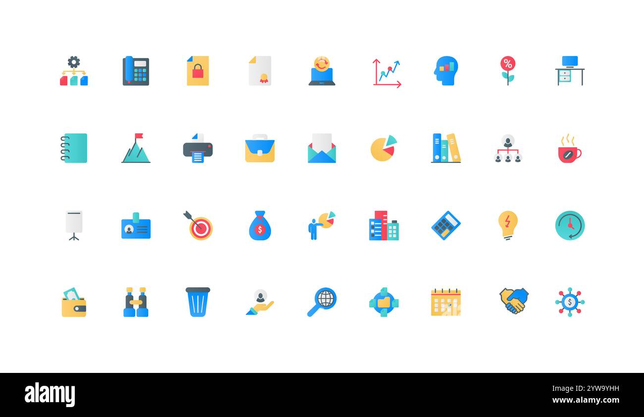 Work process busy corporate Stock Vector Images - Alamy