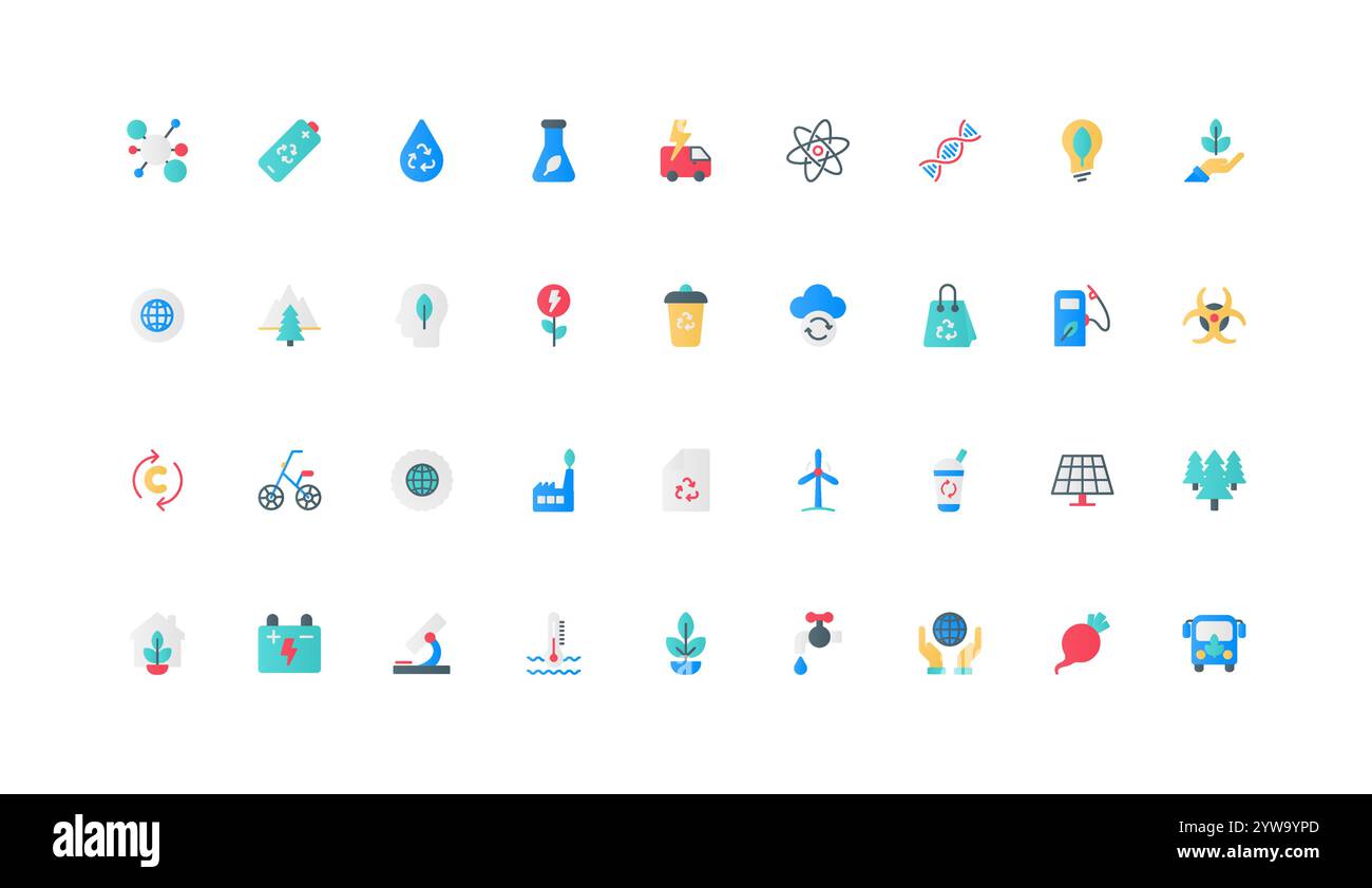 Sustainability, environmental protection with zero waste, green energy ...