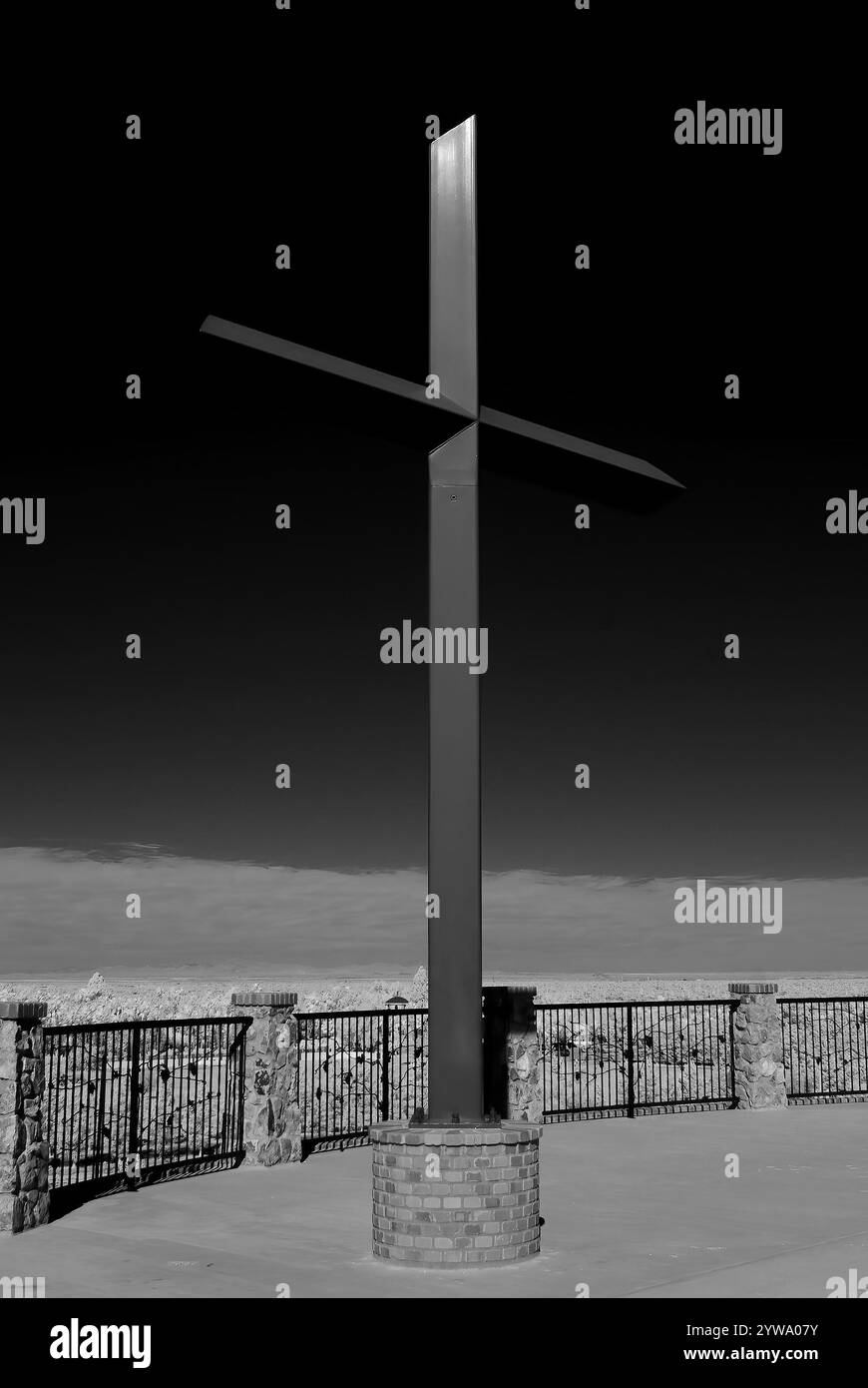 Infrared Greek orthodox chapel Cross at St. Anthony's monastery in ...