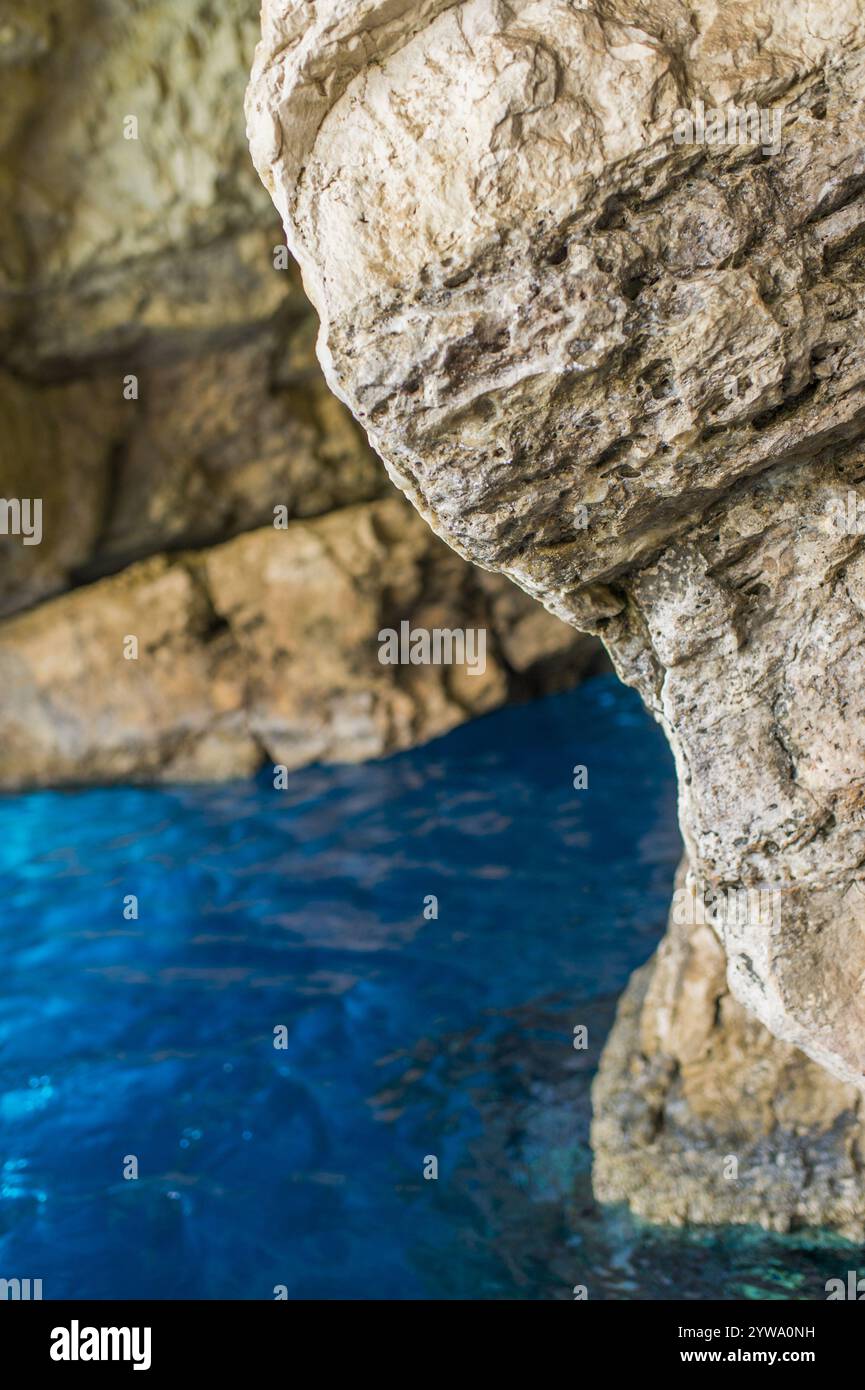 Blue Caves, Greece, Zakynthos, Blue Caves, Greece, Europe Stock Photo ...
