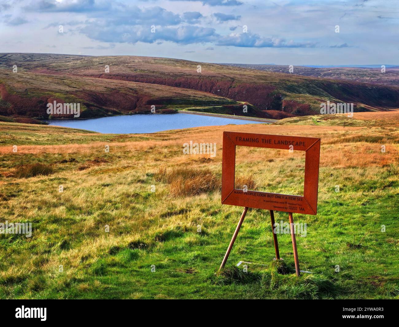 UK, West Yorkshire, Peak District, Framing the Landscape Art ...