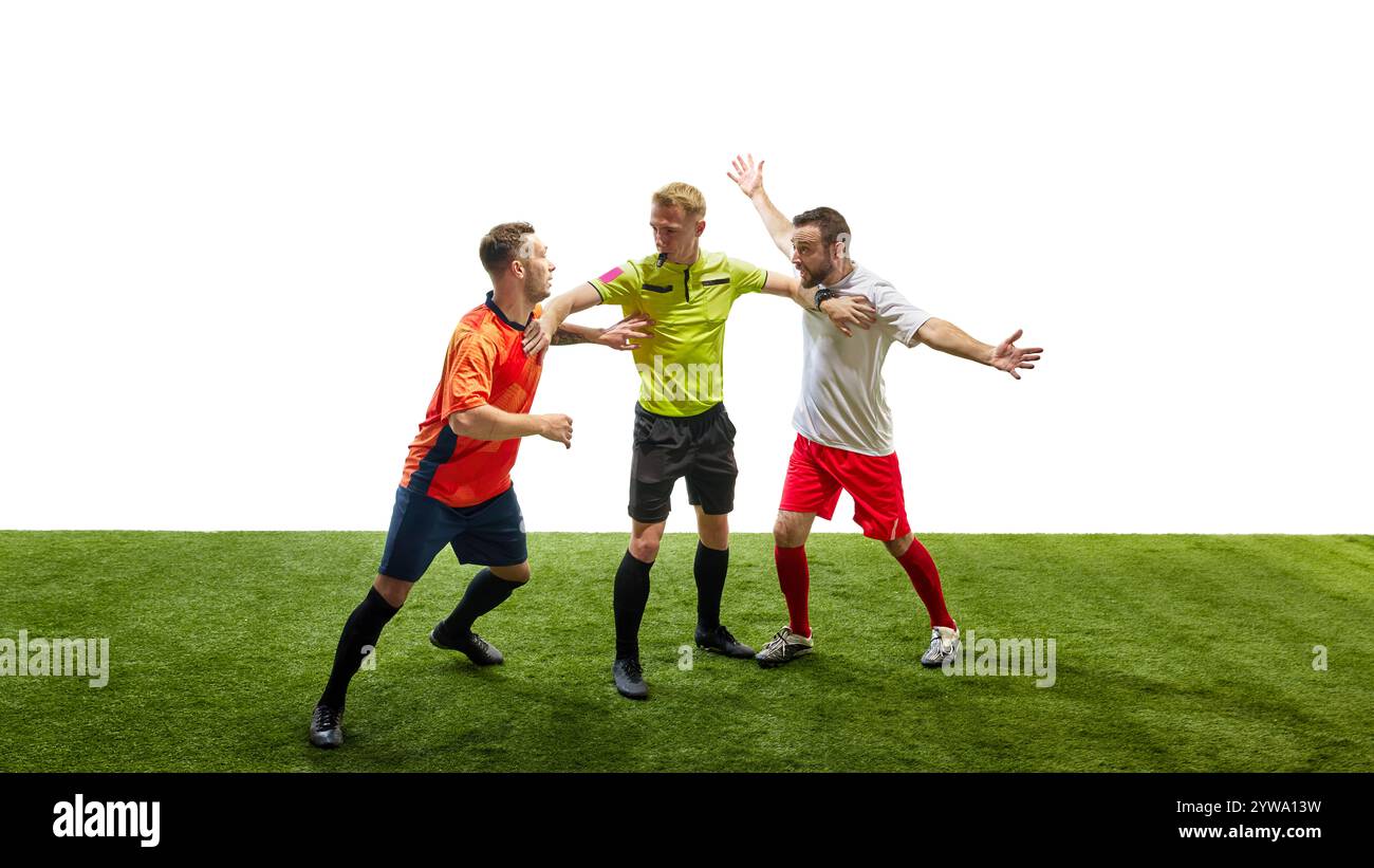 Soccer player arguing with judge hi-res stock photography and images ...