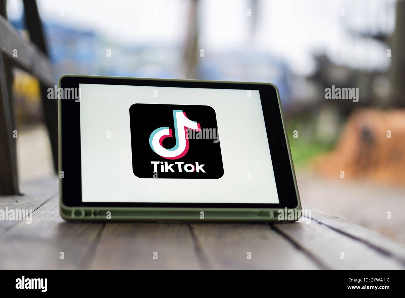 Tik Tok logo on smartphone Stock Photo - Alamy