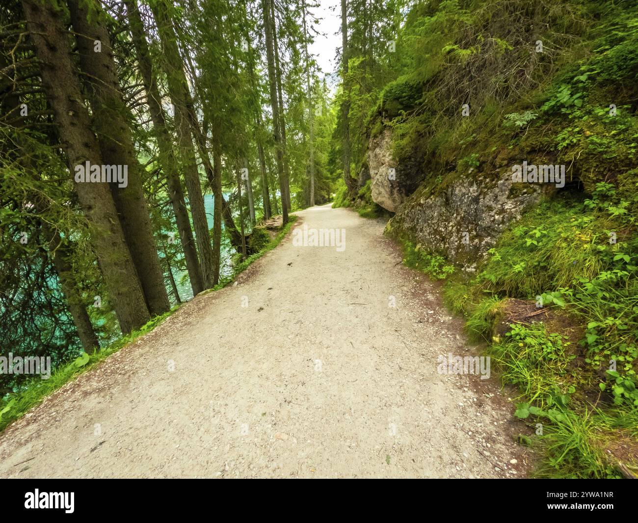 Scenic hiking trail follows stunning hi-res stock photography and ...