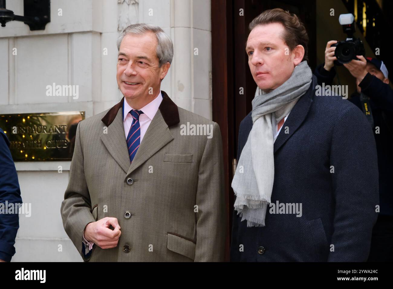 Westminster, London, UK. 10th Dec 2024. Reform party photo call, Nigel ...
