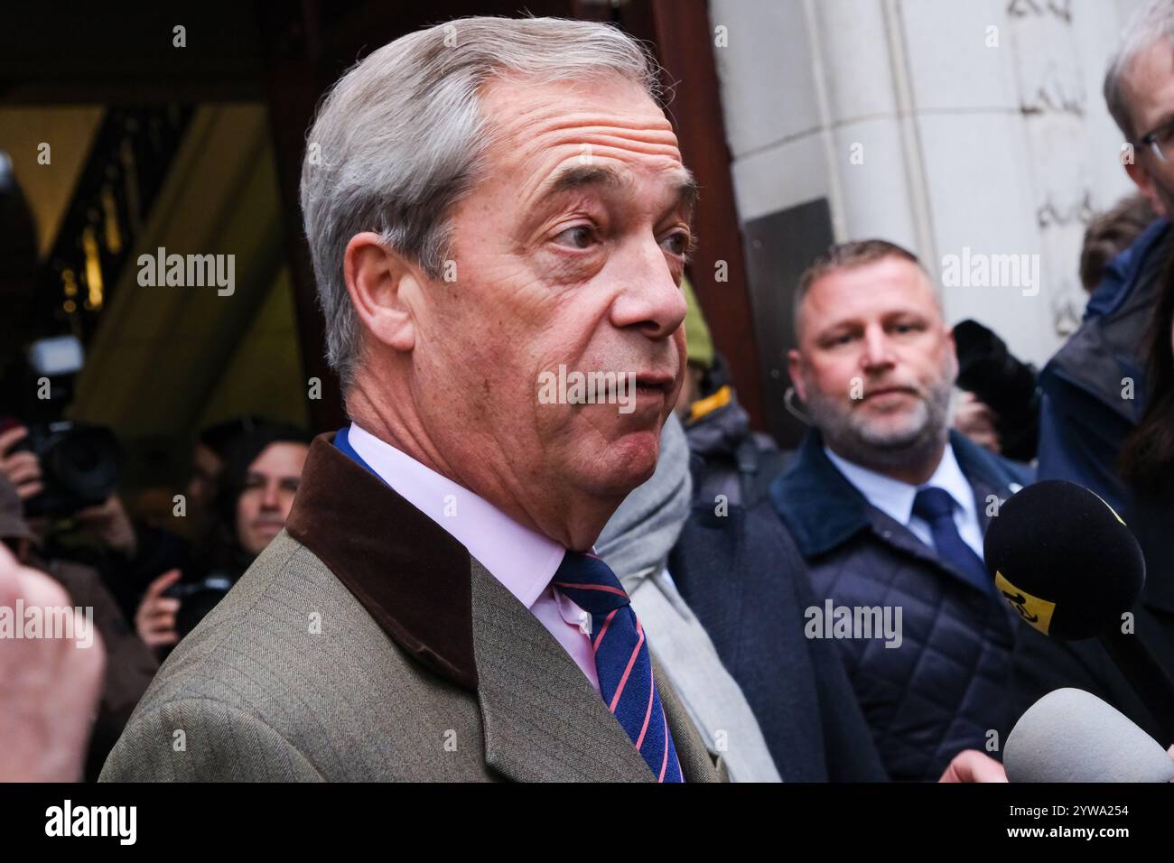 Westminster, London, UK. 10th Dec 2024. Reform party photo call, Nigel ...