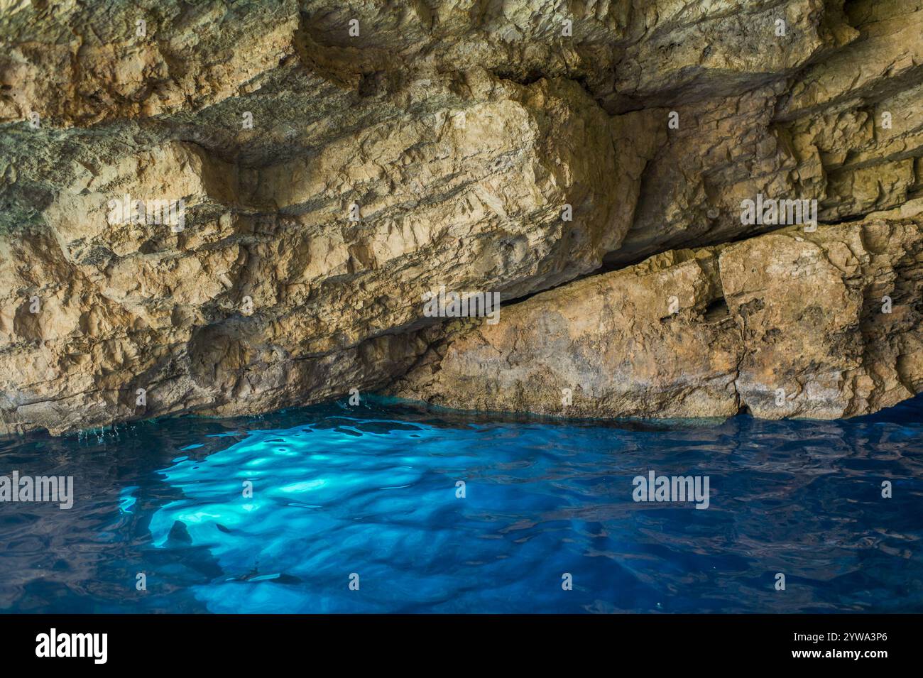 Blue Caves, Greece, Zakynthos, Blue Caves, Greece, Europe Stock Photo ...