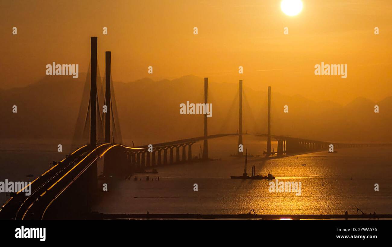 (241210) -- GUANGZHOU, Dec. 10, 2024 (Xinhua) -- An aerial drone photo ...