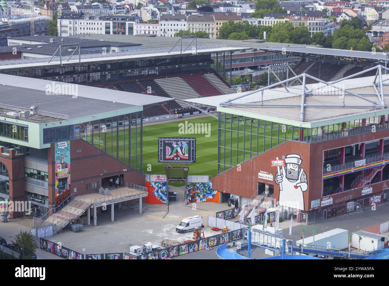 Millerntor Stadium, football stadium, St. Pauli, Hamburg, Germany ...
