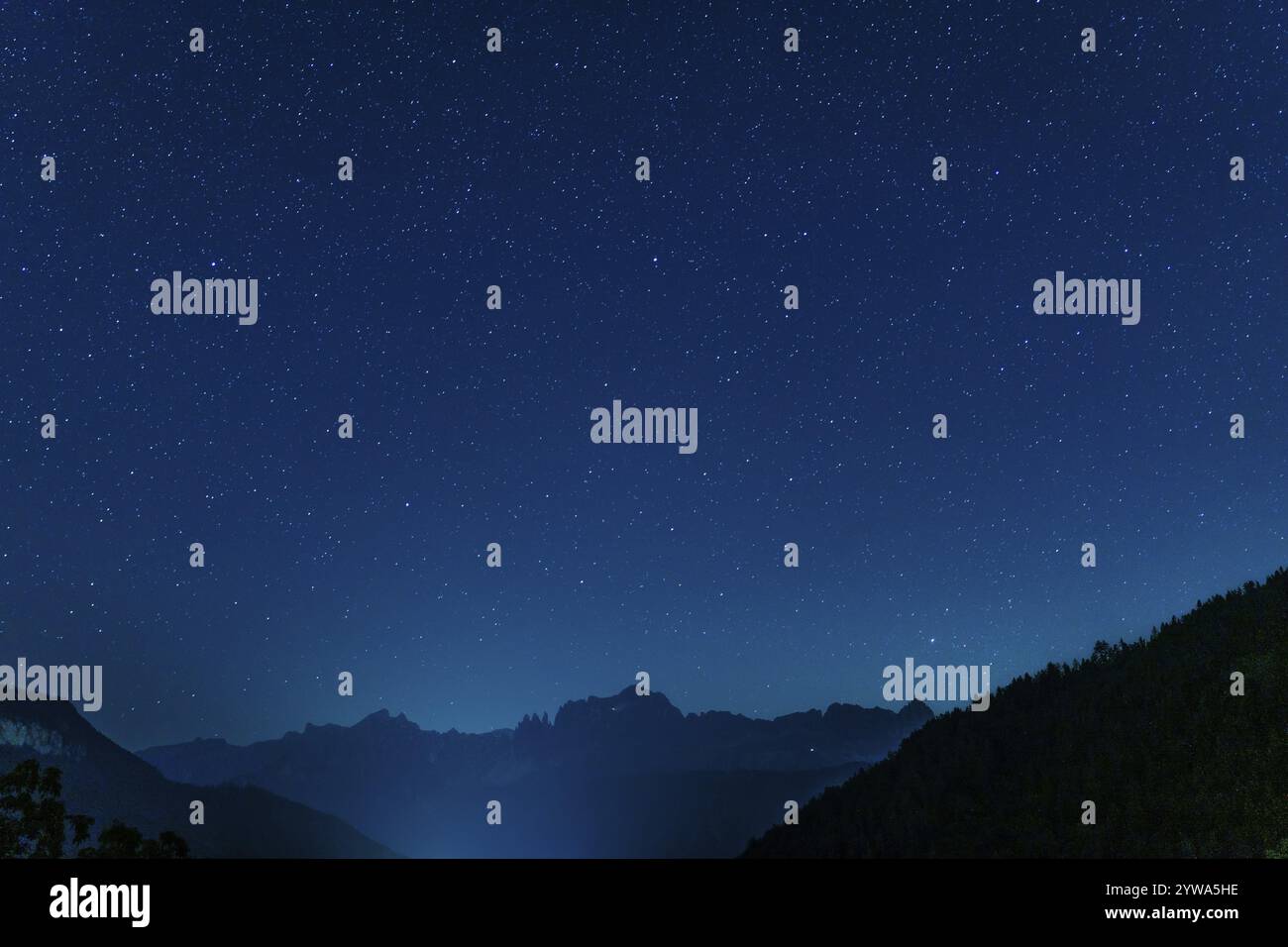 Breathtaking view of a majestic night sky filled with twinkling stars ...