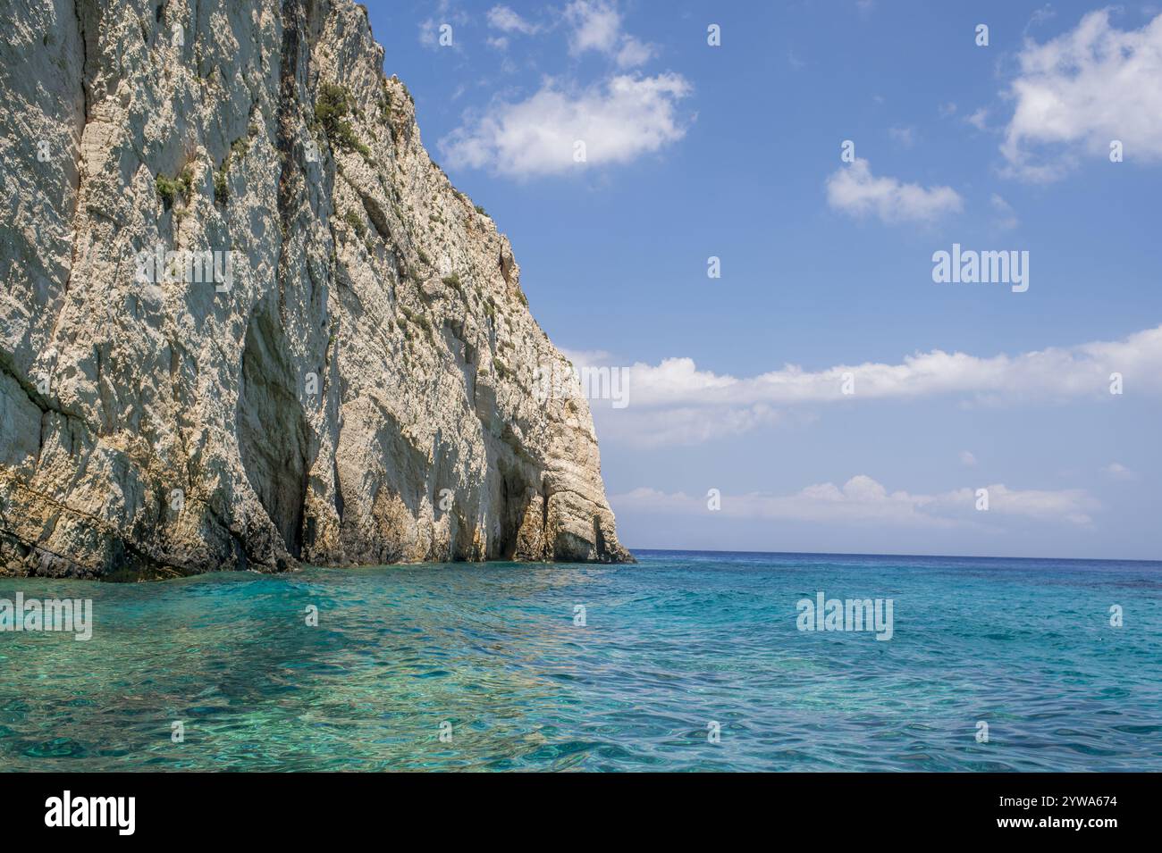 Blue Caves, Greece, Zakynthos, Blue Caves, Greece, Europe Stock Photo ...