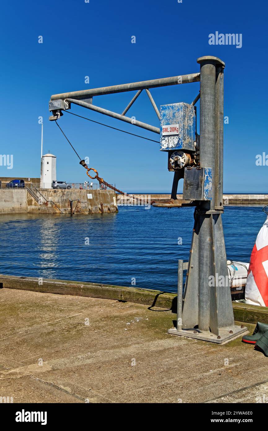 UK, Northumberland, Seahouses, North Sunderland Harbour, Inner Harbour ...