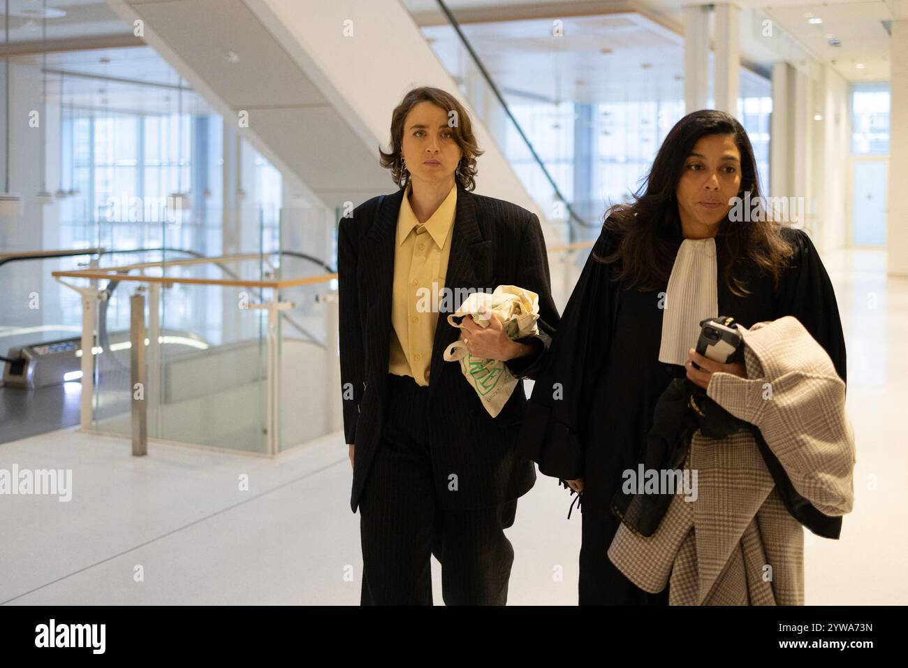 French actress Adele Haenel and her lawyer Anouck Michelin comes back ...