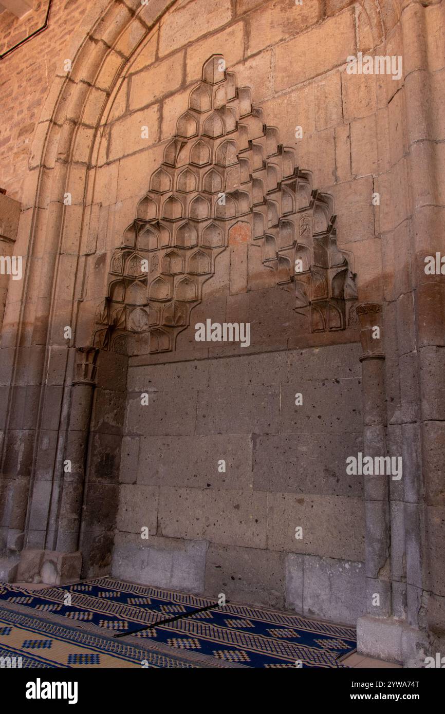 The Mihrab of the Bulgur Tekke Mosque in Konya. Islamic historical ...