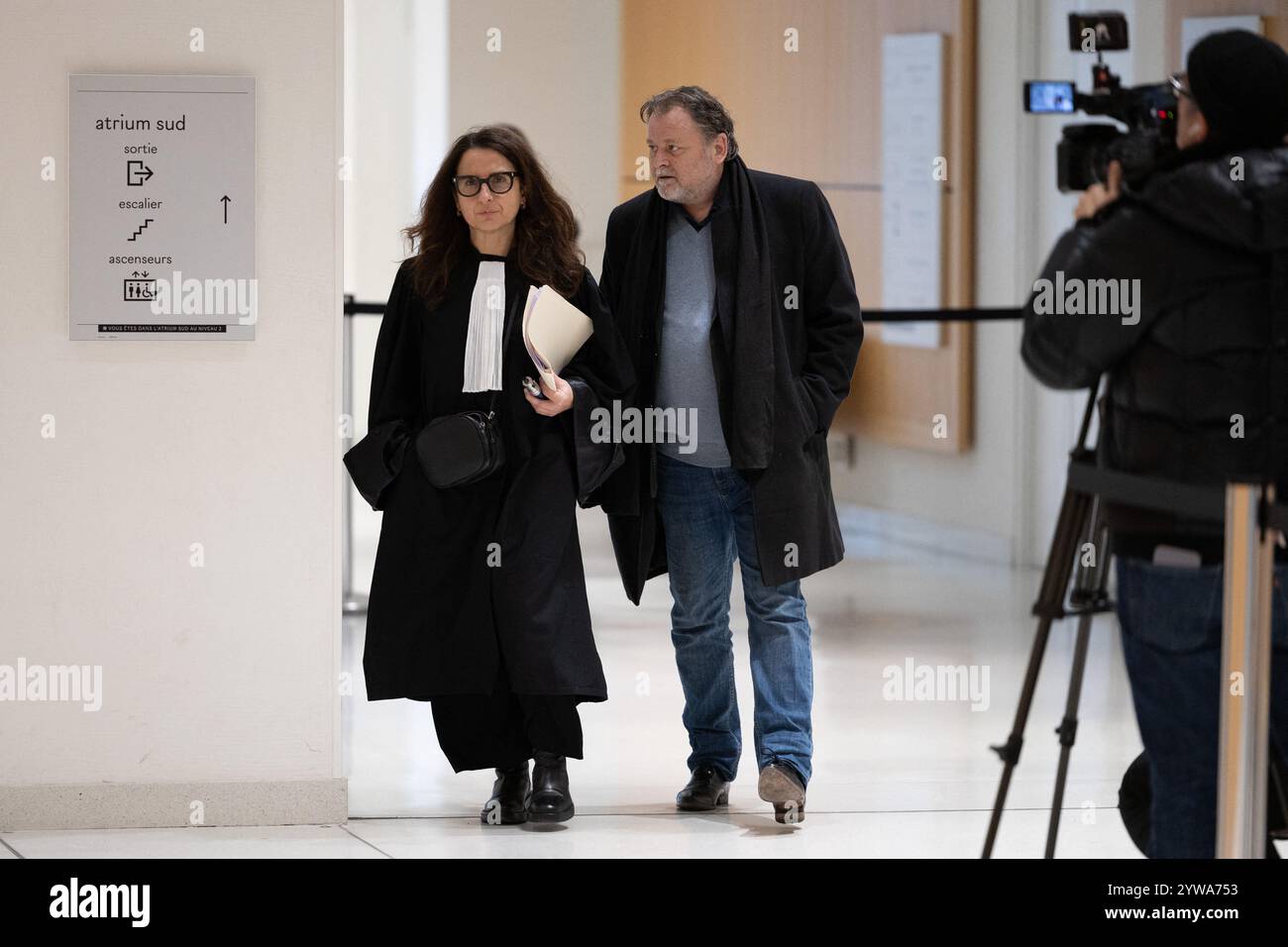 French director Christophe Ruggia and his lawyer comes back after a ...