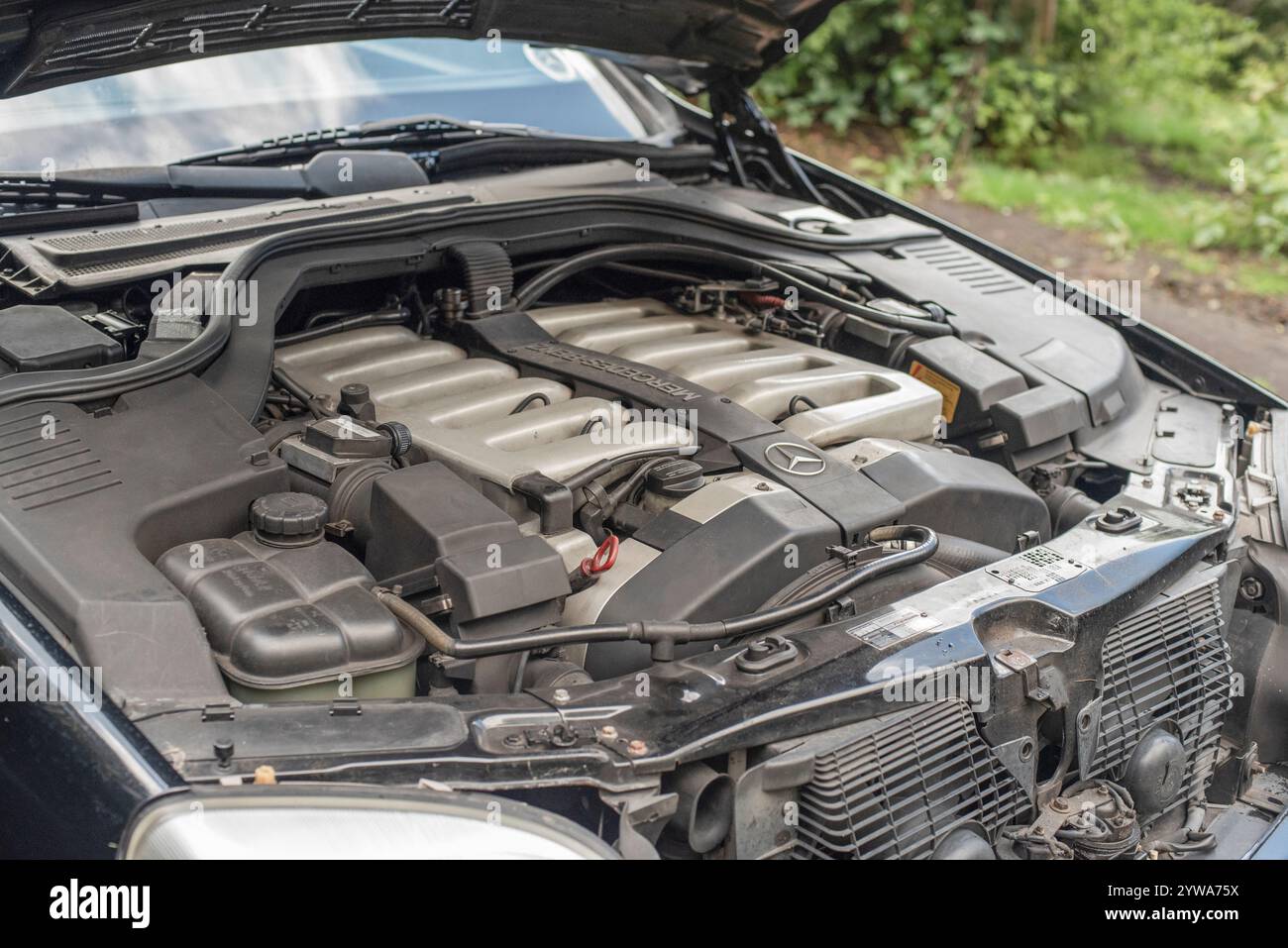 Mercedes 600SEL V12 powered ultra luxury coupe Stock Photo - Alamy