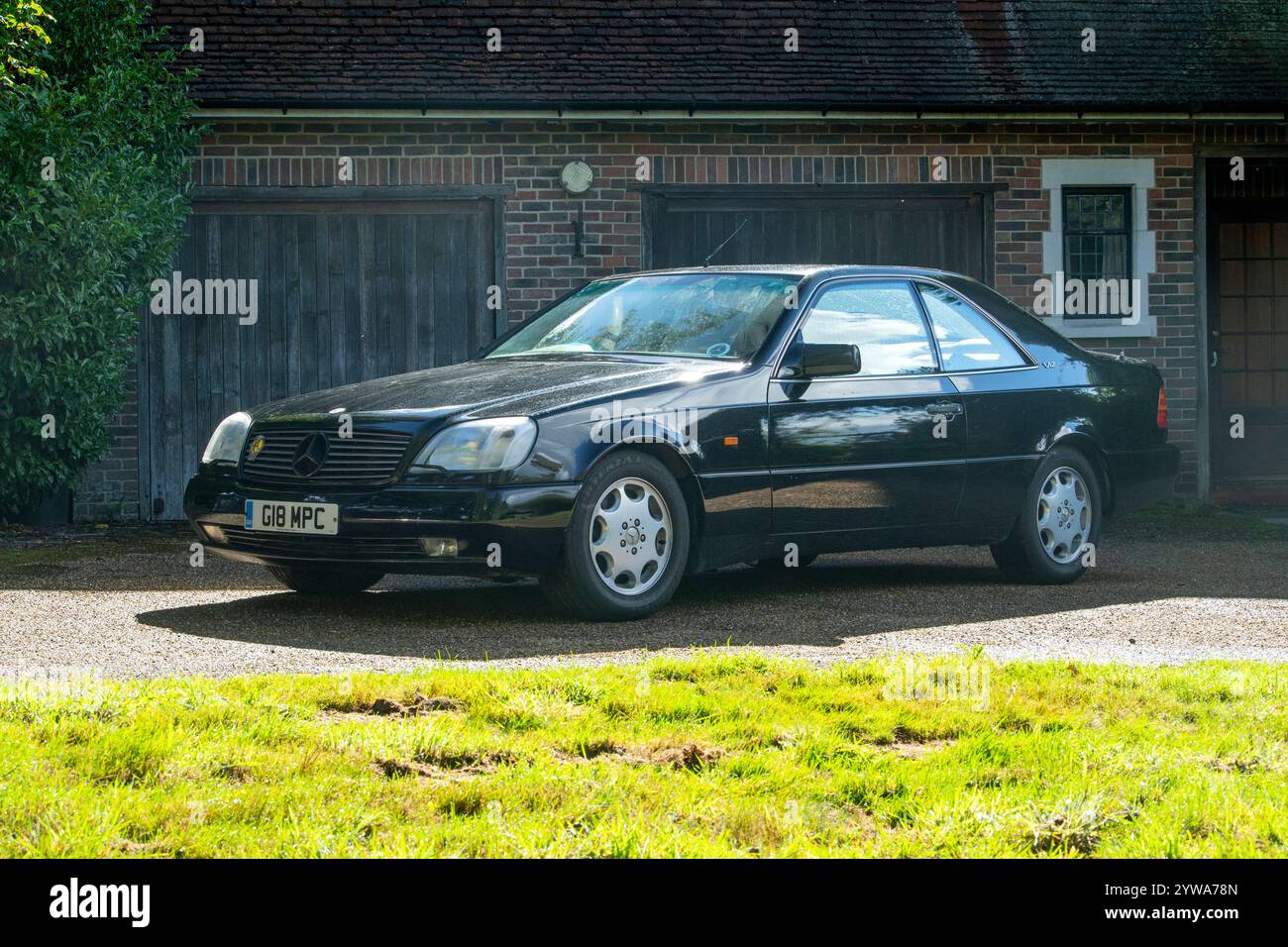 Mercedes pillarless coupe hi-res stock photography and images - Alamy