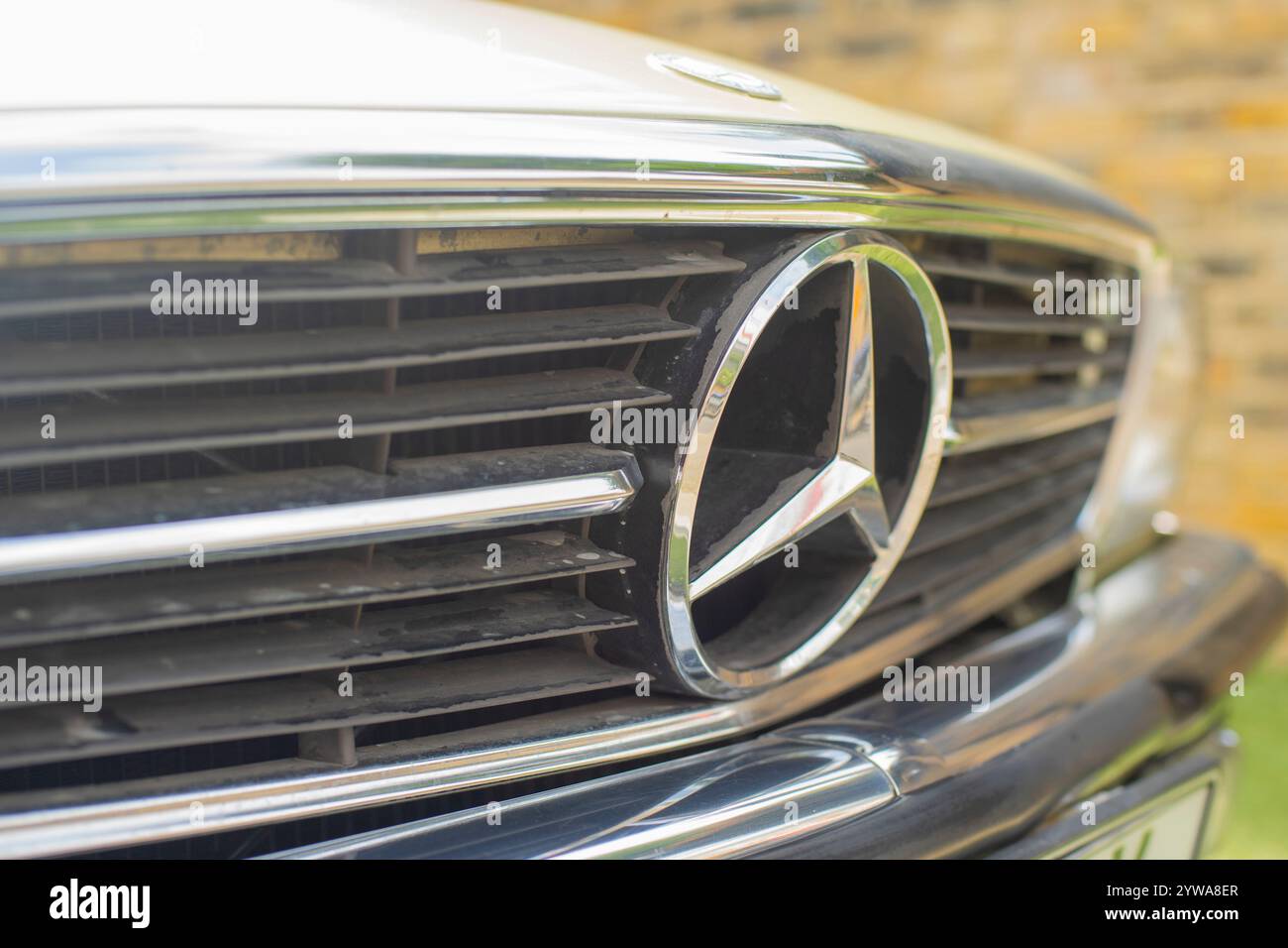 1982 R107 Mercedes 280SL classic German sports car with soft top and ...