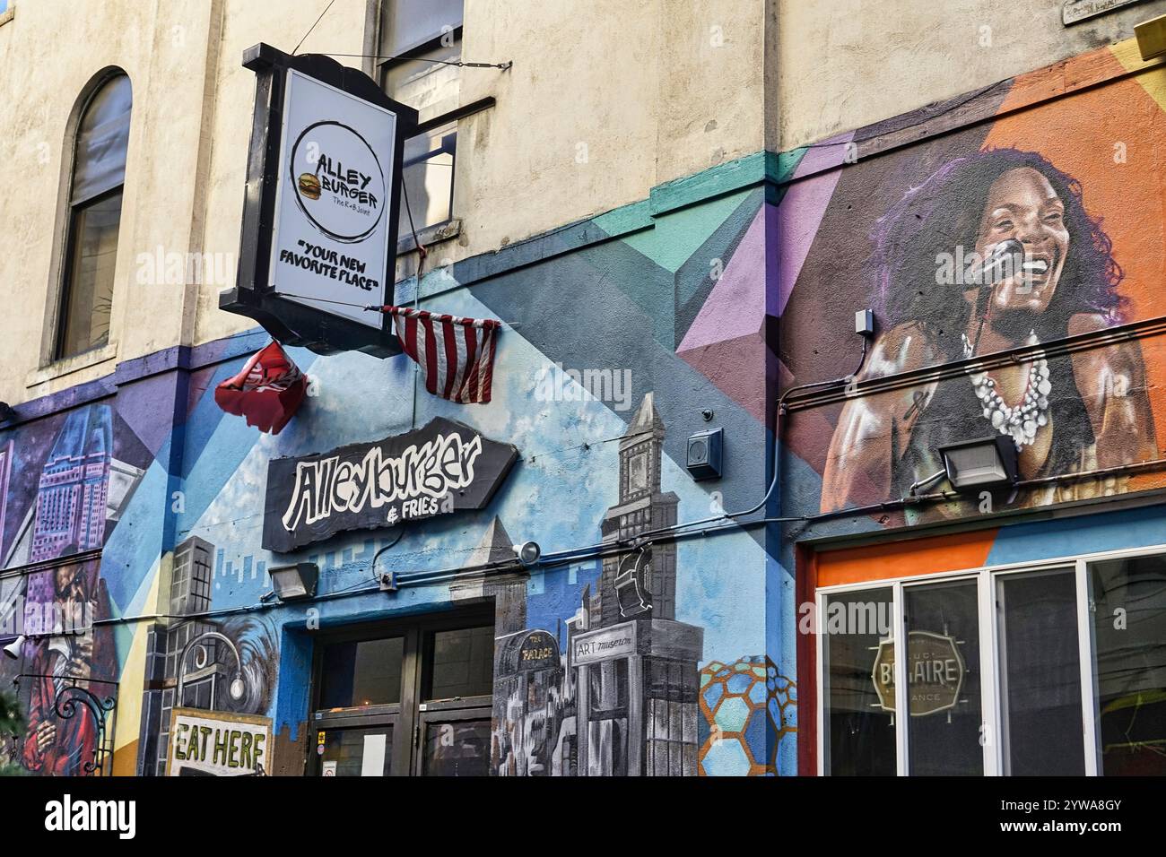 Alley burger a famous restaurant and music venue in Downtown Columbus ...