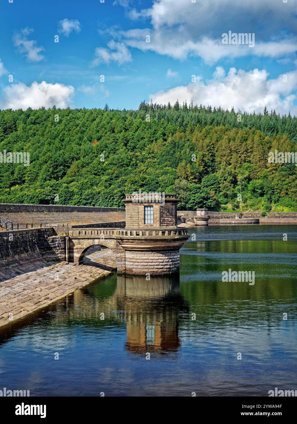 UK, Derbyshire, Peak District, Ladybower Reservoir and Dam Stock Photo ...