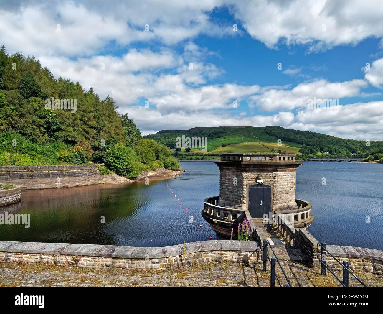 UK, Derbyshire, Peak District, Ladybower Reservoir and Dam Stock Photo ...