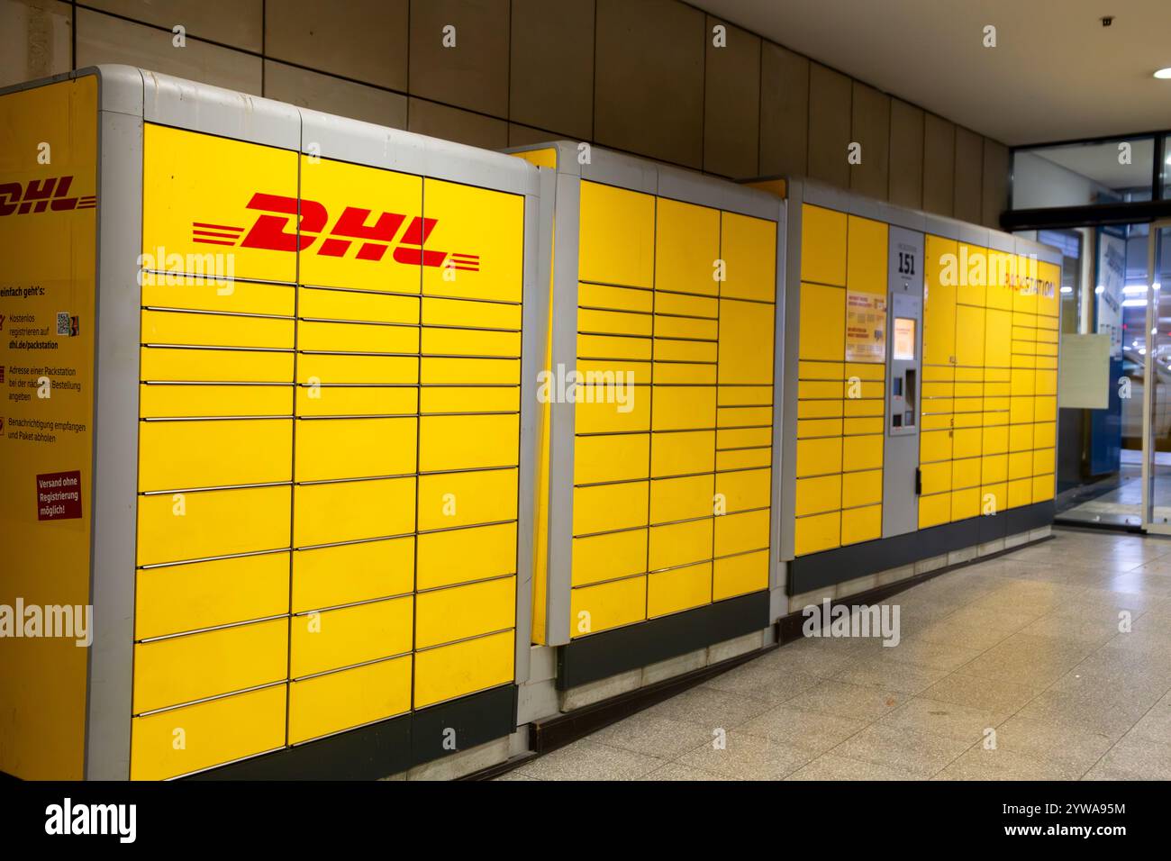DHL Packstation at the railway station in Mannheim Stock Photo - Alamy