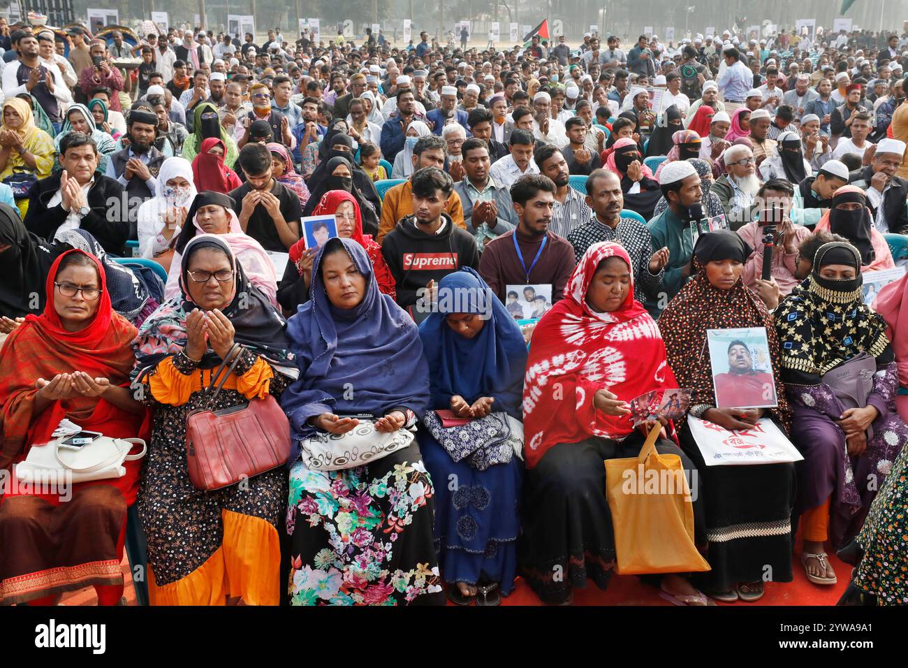 Dhaka, Bangladesh - November 10, 2024: Relatives of those killed in ...