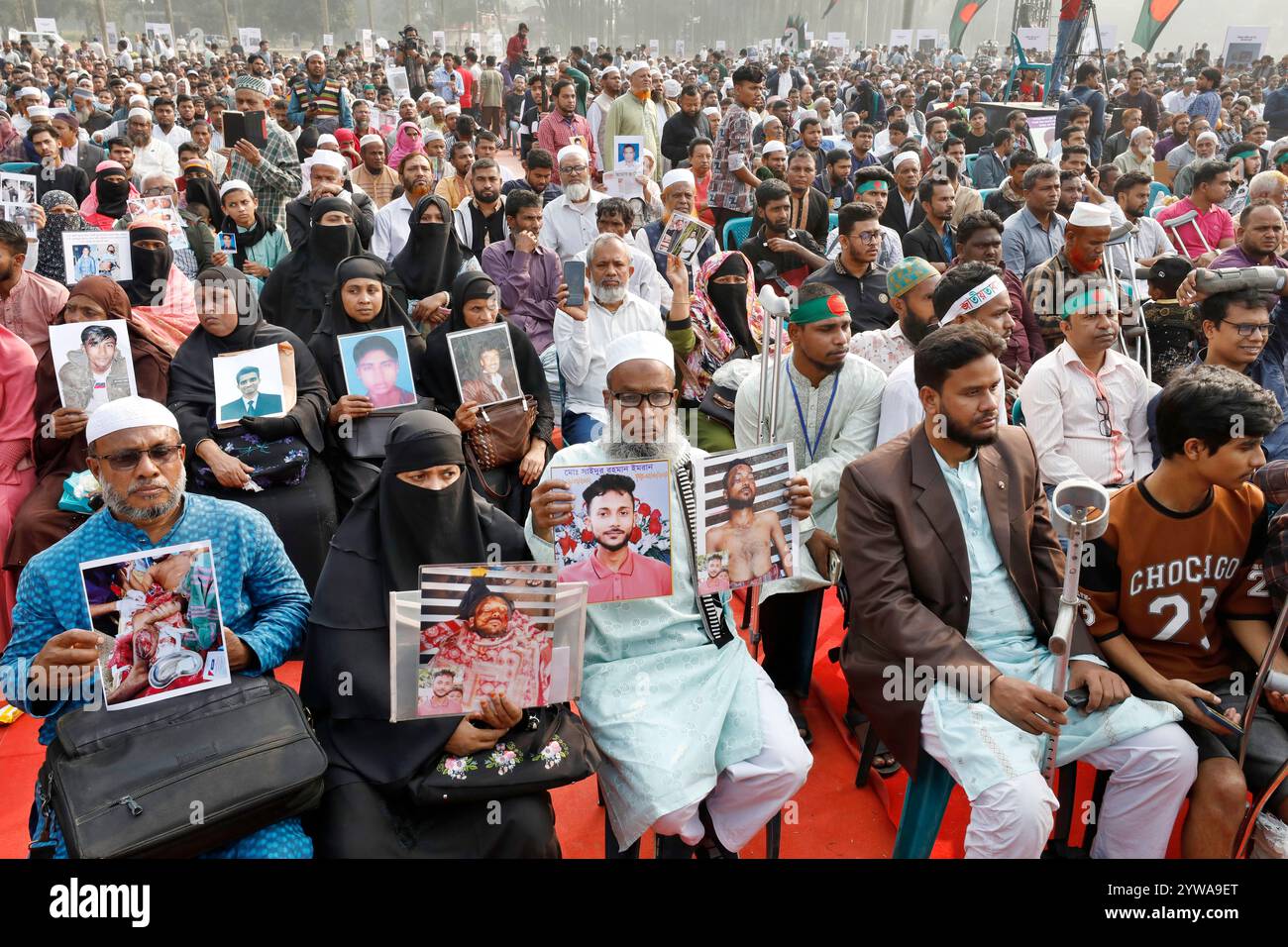 Dhaka, Bangladesh - November 10, 2024: Relatives of those killed in ...