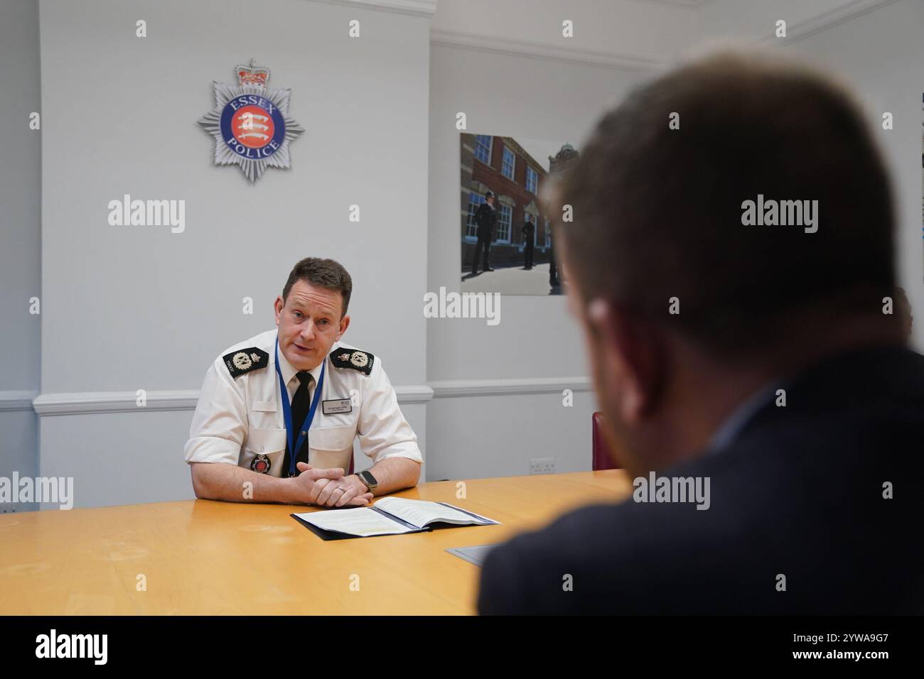 Essex Police chief constable Ben-Julian Harrington speaking about ...