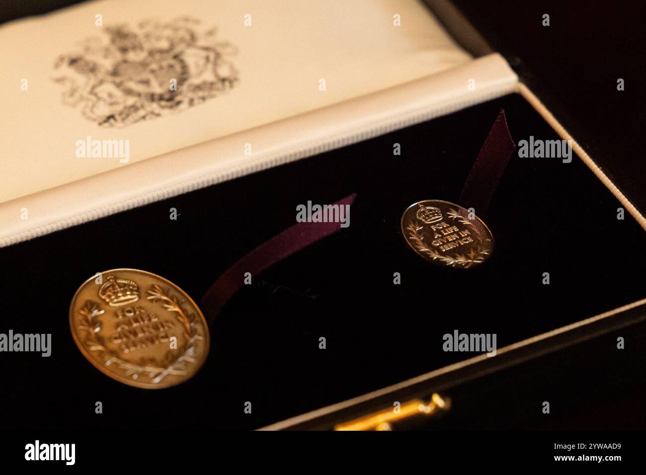 Elizabeth Emblems during the inaugural presentation ceremony at Windsor ...