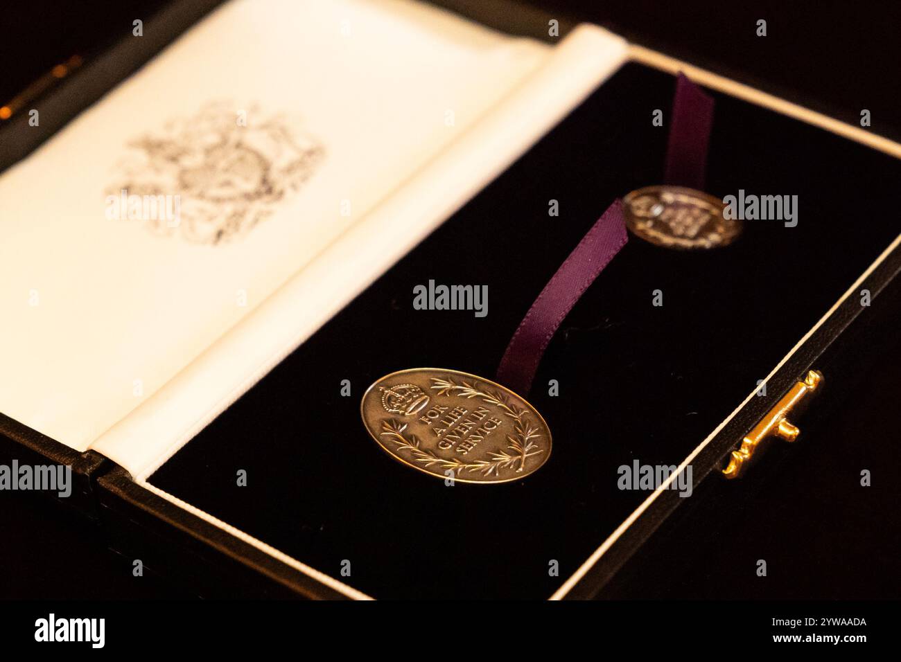 Elizabeth Emblems during the inaugural presentation ceremony at Windsor ...
