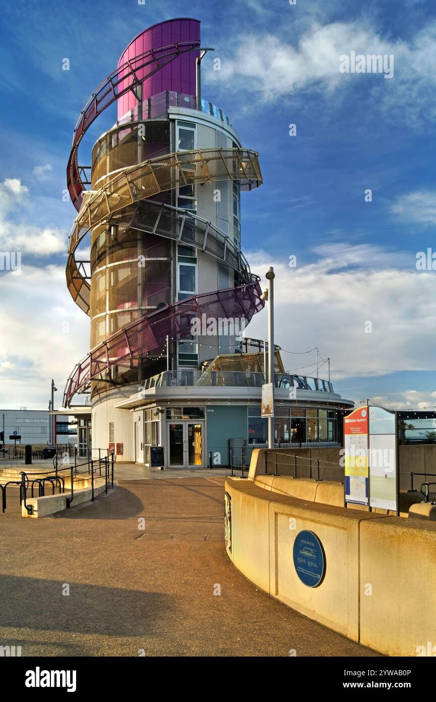 Redcar cleveland north yorkshire sea wall promenade esplanade british ...