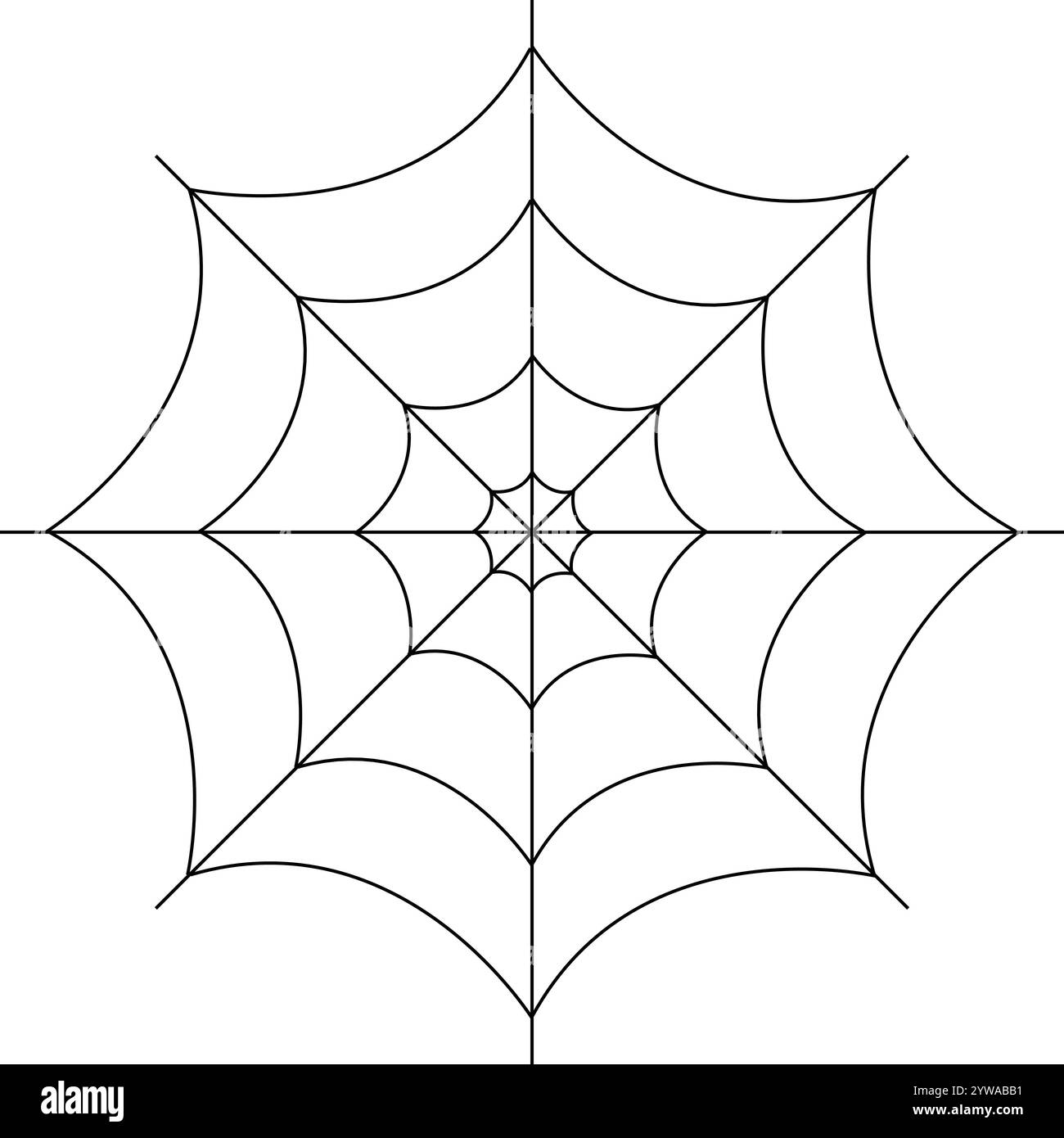 Spider net icon, Spider net silhouette, Halloween icon, Creepy Spider ...