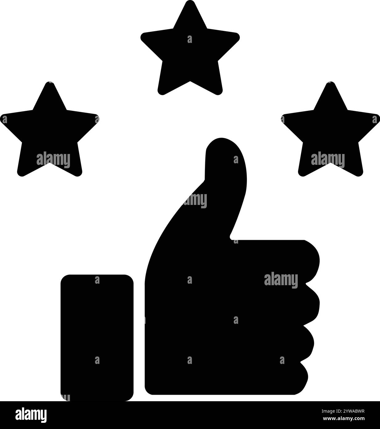 Hand up with Star, Star Rating, Сustomer satisfaction icon, Customer ...