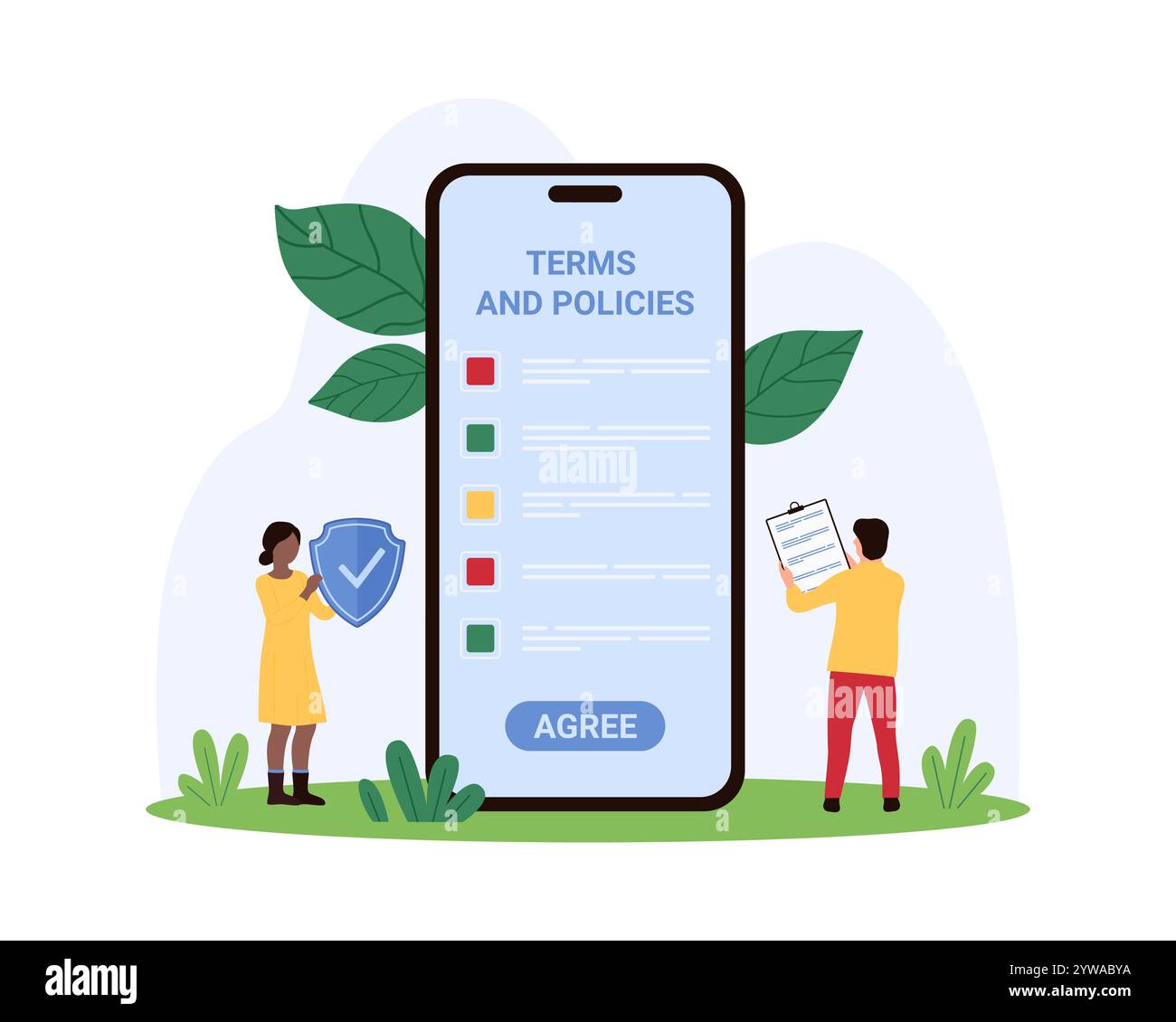 Agree software Stock Vector Images - Alamy