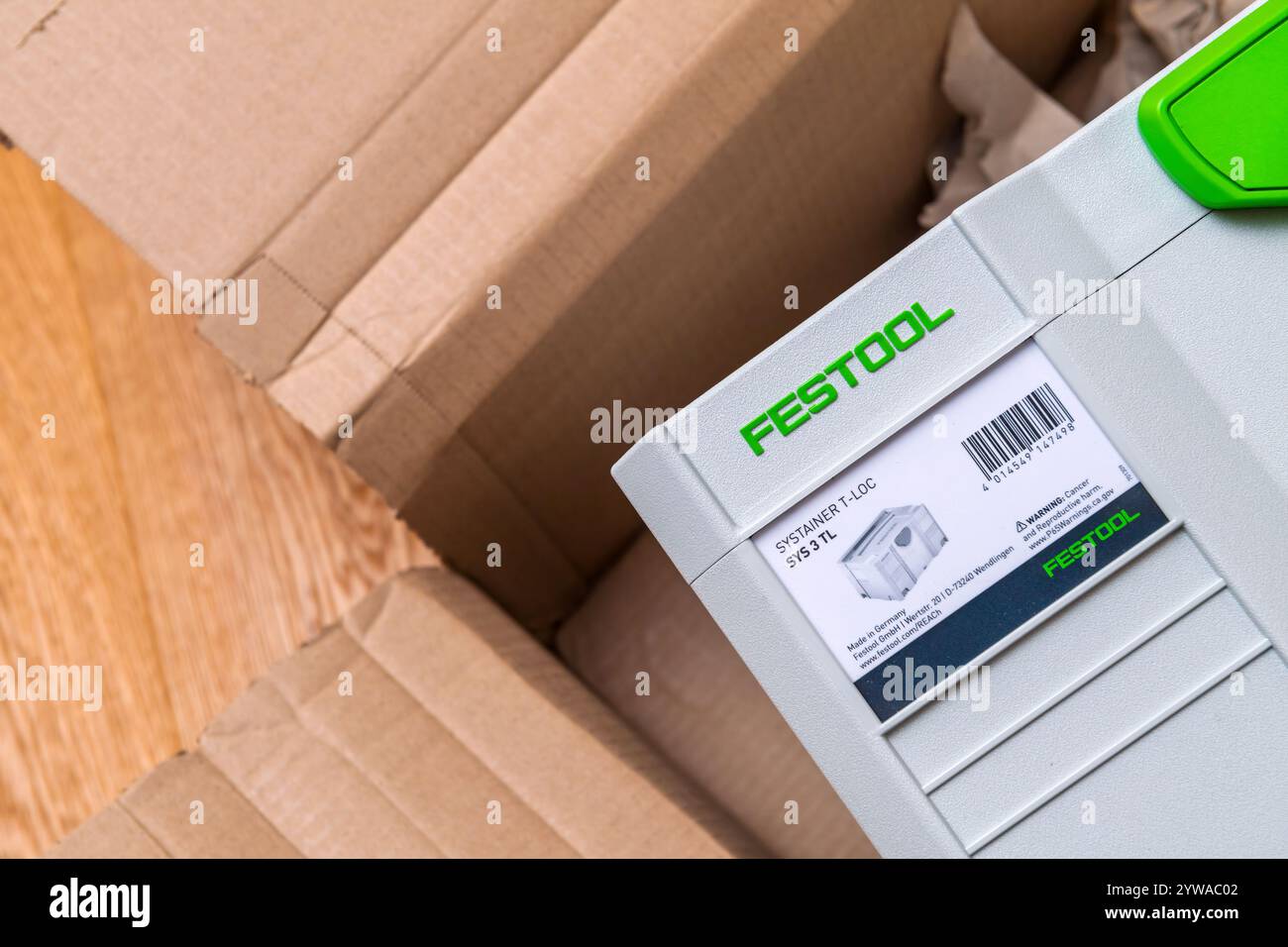 Paris, France - Sep 15, 2021: Festool Systainer SYS 3 TL tool storage ...