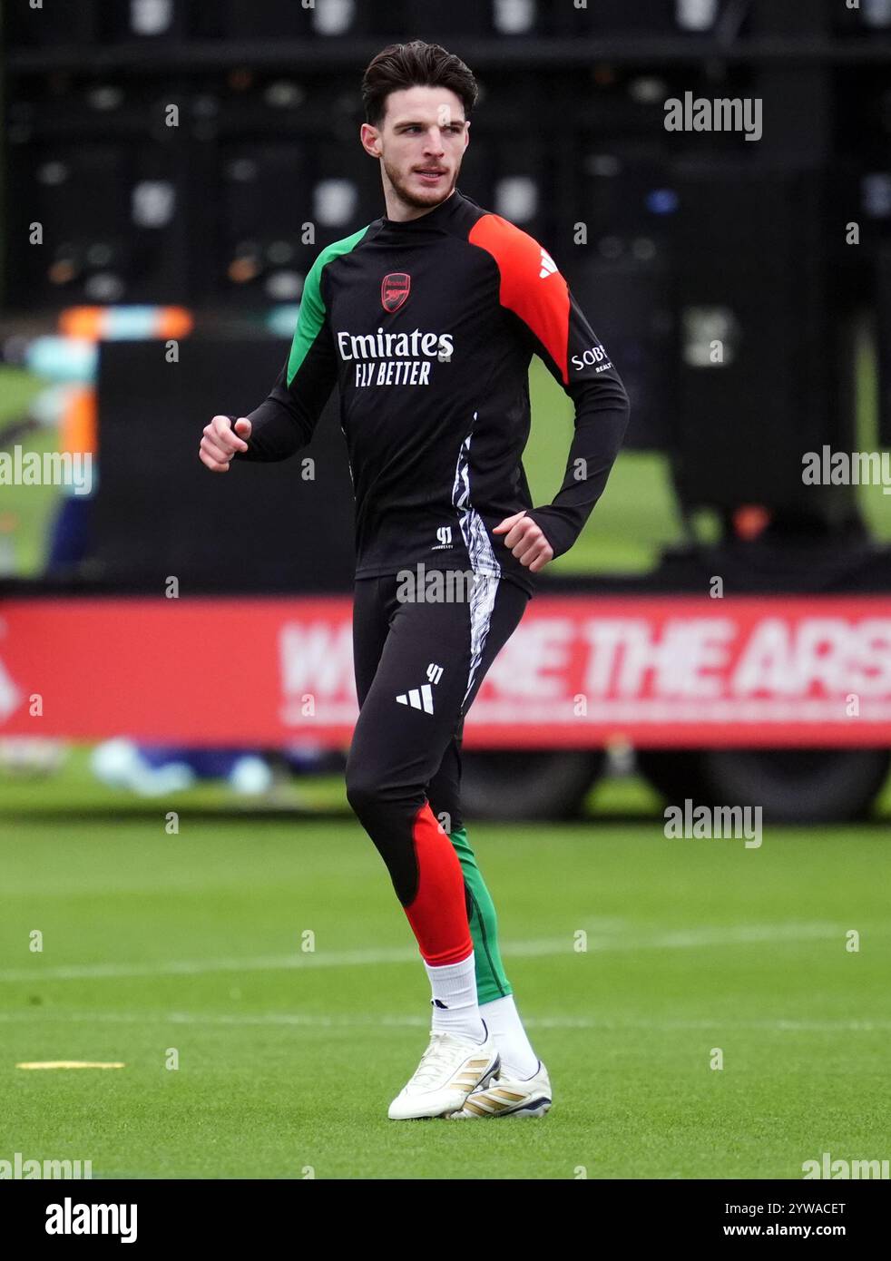 Arsenal's Declan Rice during a training session at the Sobha Realty ...
