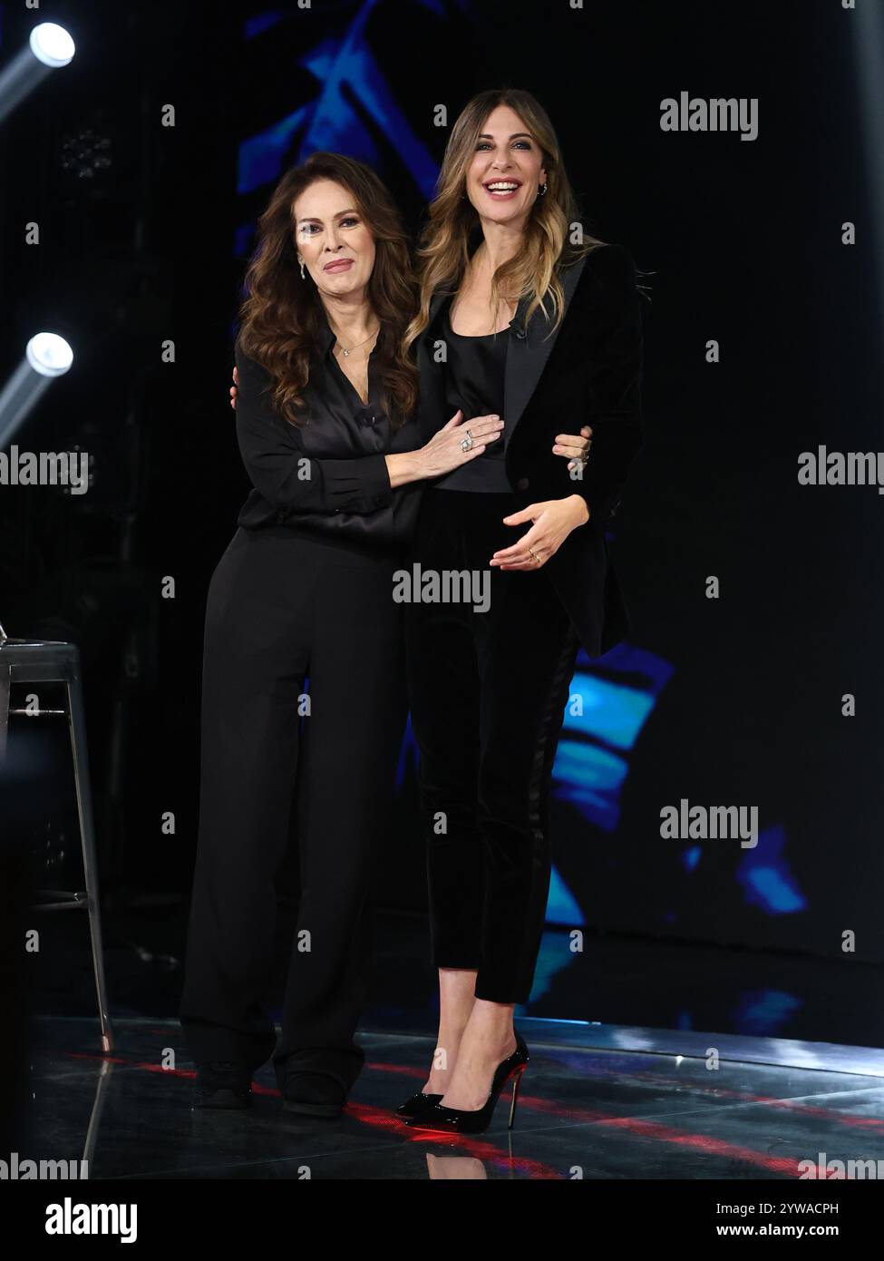 Rome, Italy. 09th Dec, 2024. Rome, Rai studios ex Dear, TV show "Belve ...