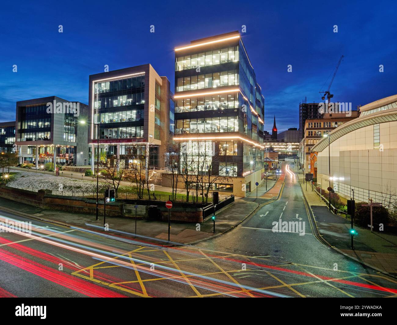 UK, South Yorkshire, Sheffield City Centre from Gilbert Street Stock ...