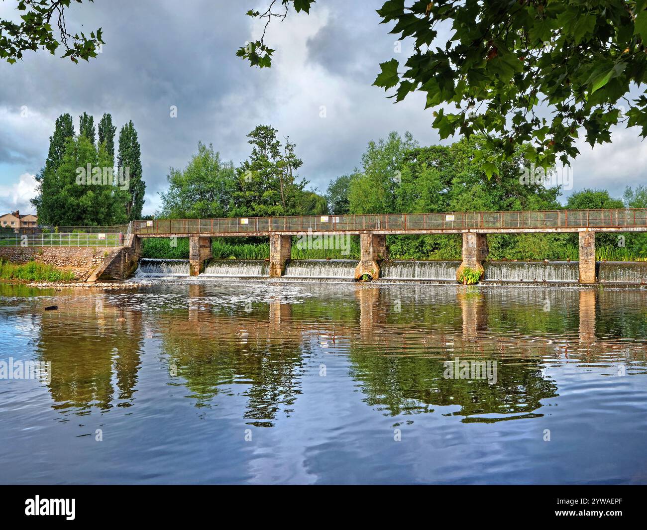 UK, Somerset, Taunton, River Tone at French Weir Stock Photo - Alamy