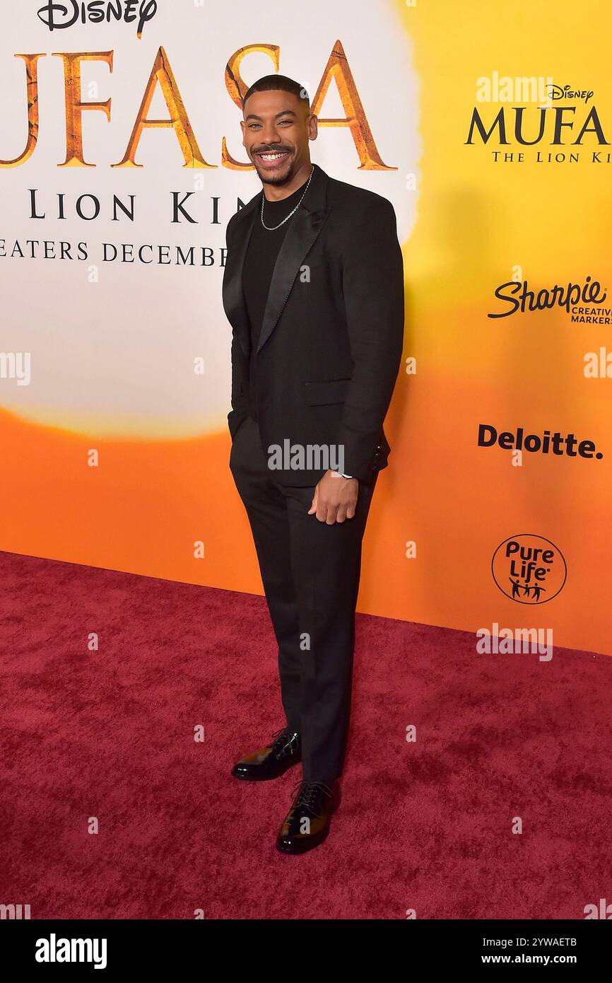 Aaron Pierre bei der Weltpremiere des Kinofilms Mufasa: The Lion King ...