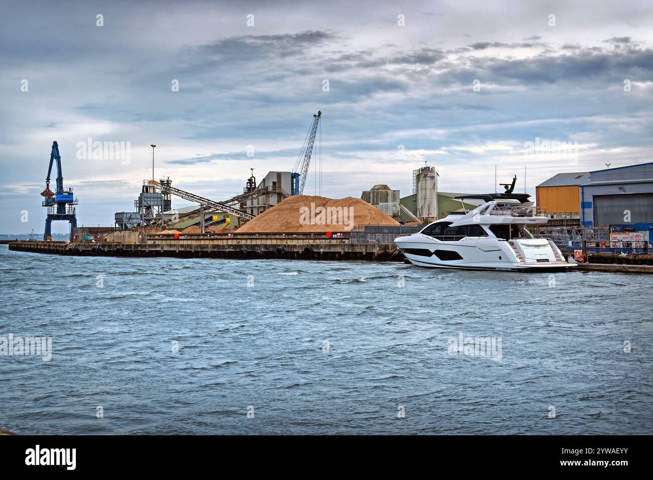 UK, Dorset, Poole, Sunseeker Poole and Docks Stock Photo - Alamy