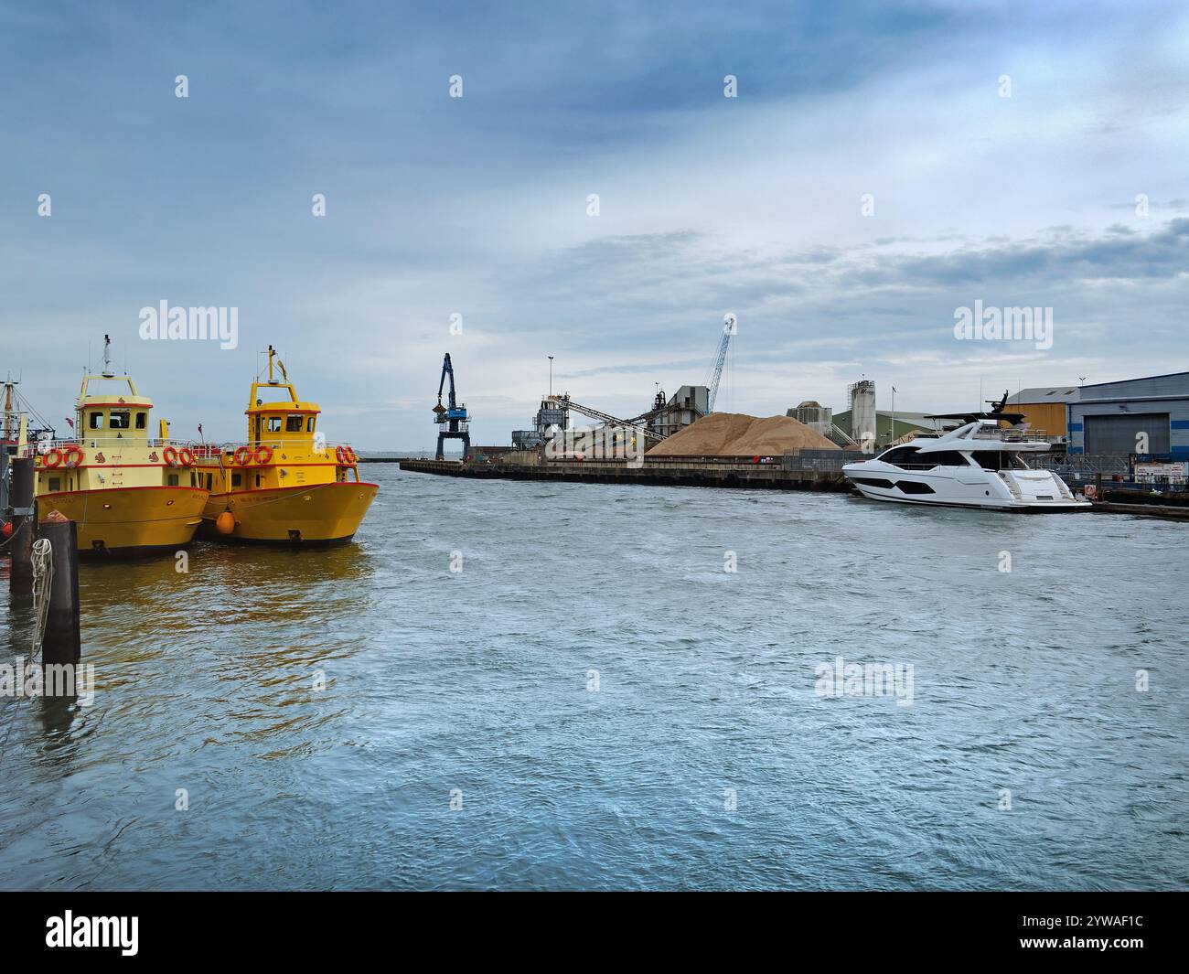 UK, Dorset, Poole, Sunseeker Poole and Docks Stock Photo - Alamy