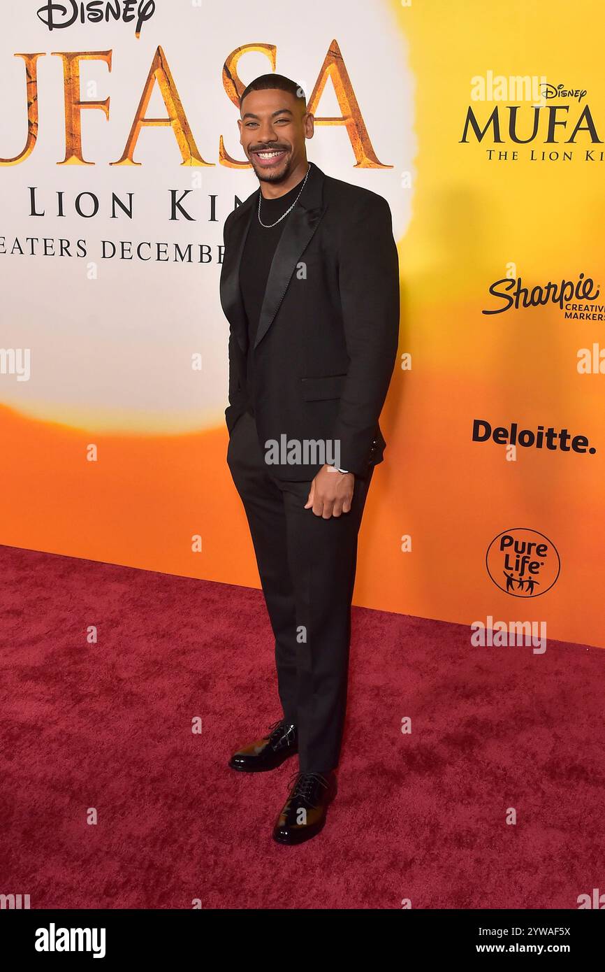 Aaron Pierre bei der Weltpremiere des Kinofilms 'Mufasa: The Lion King ...