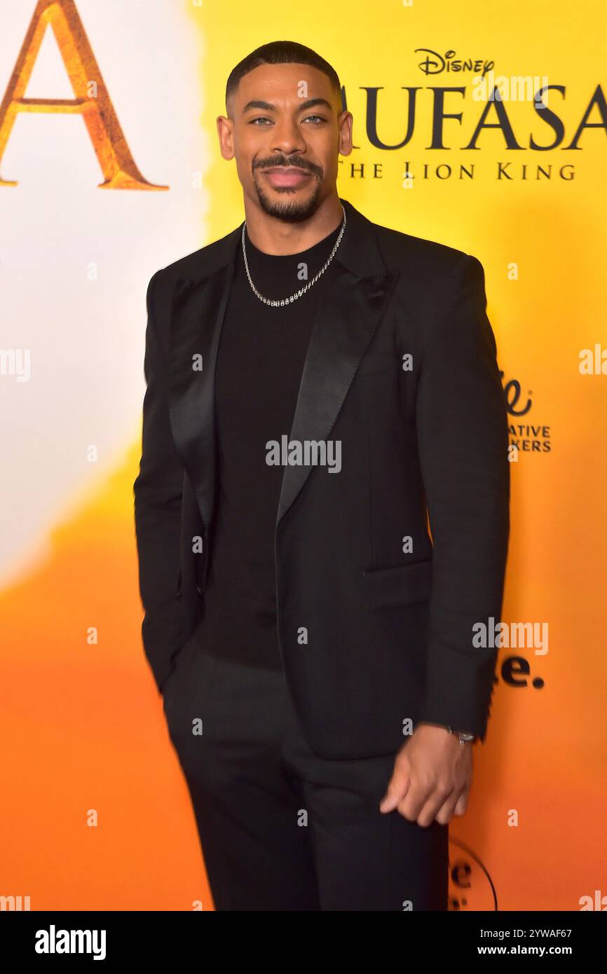 Aaron Pierre bei der Weltpremiere des Kinofilms 'Mufasa: The Lion King ...