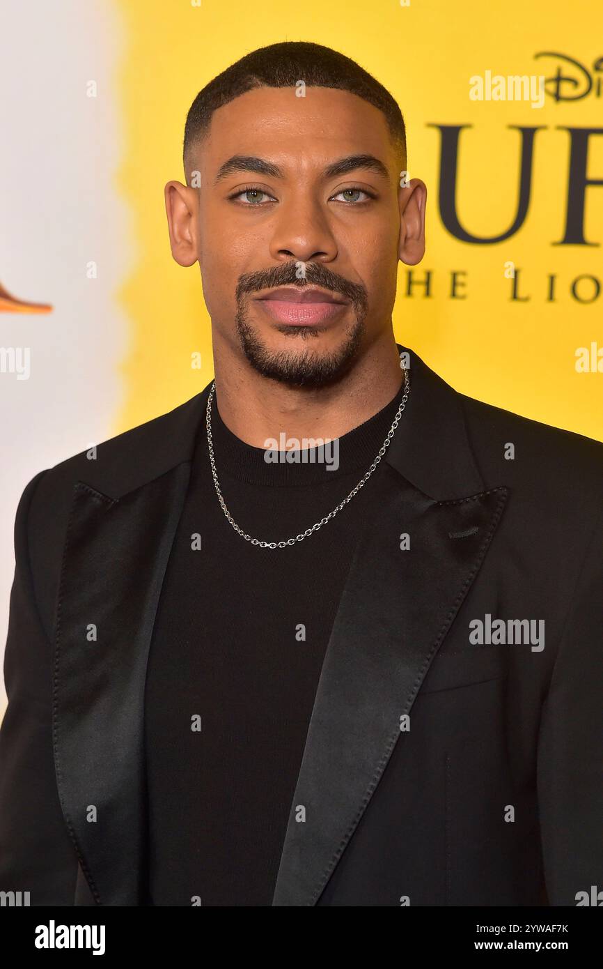 Aaron Pierre bei der Weltpremiere des Kinofilms 'Mufasa: The Lion King ...