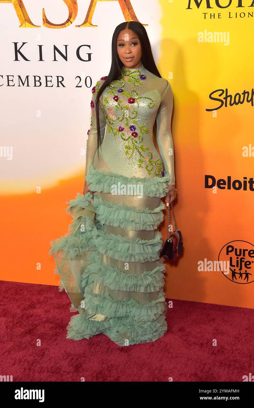 Minnie Dlamini bei der Weltpremiere des Kinofilms 'Mufasa: The Lion ...