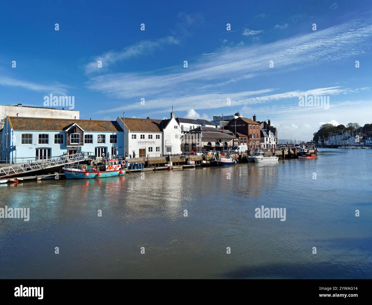UK, Dorset, Weymouth, Harbour, Custom House Quay Stock Photo - Alamy