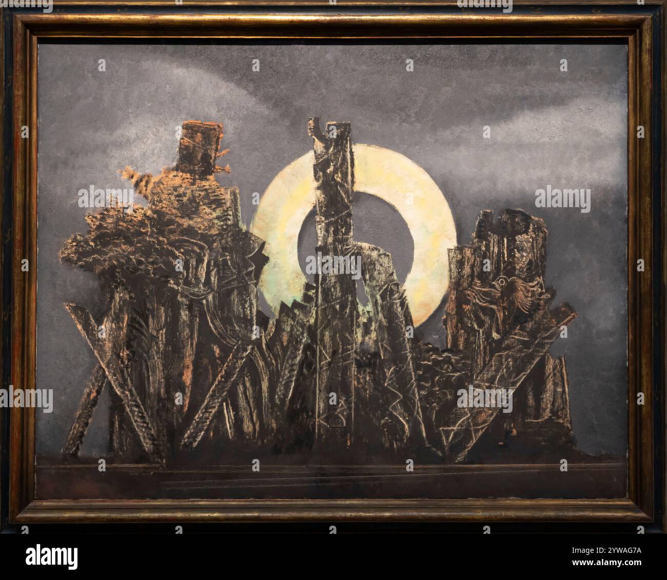 Paris, France - 11 09 2024: Surrealism exposition. The Great Forest ...