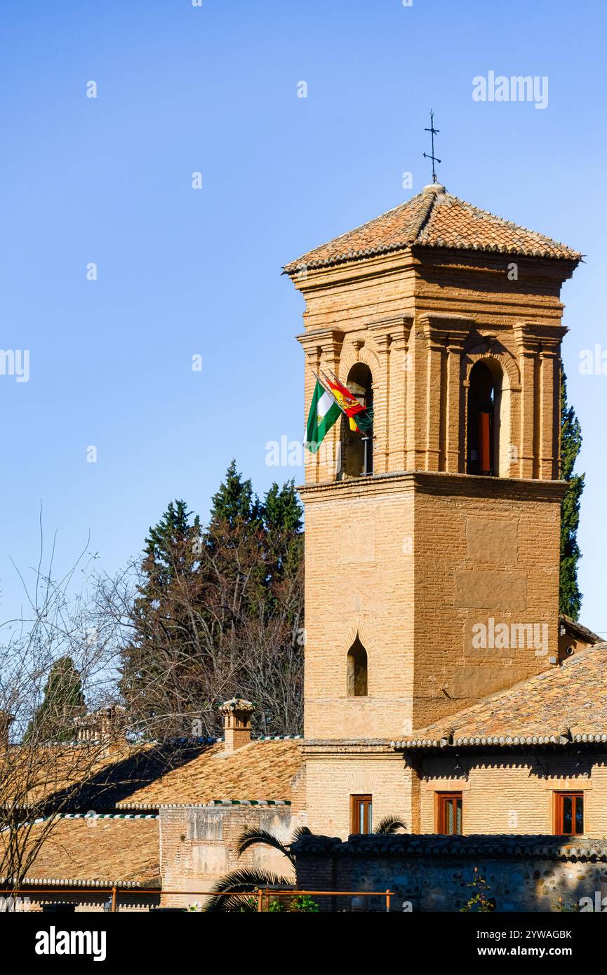 Granada, Spain - September 20, 2024: Medieval tower structure set ...